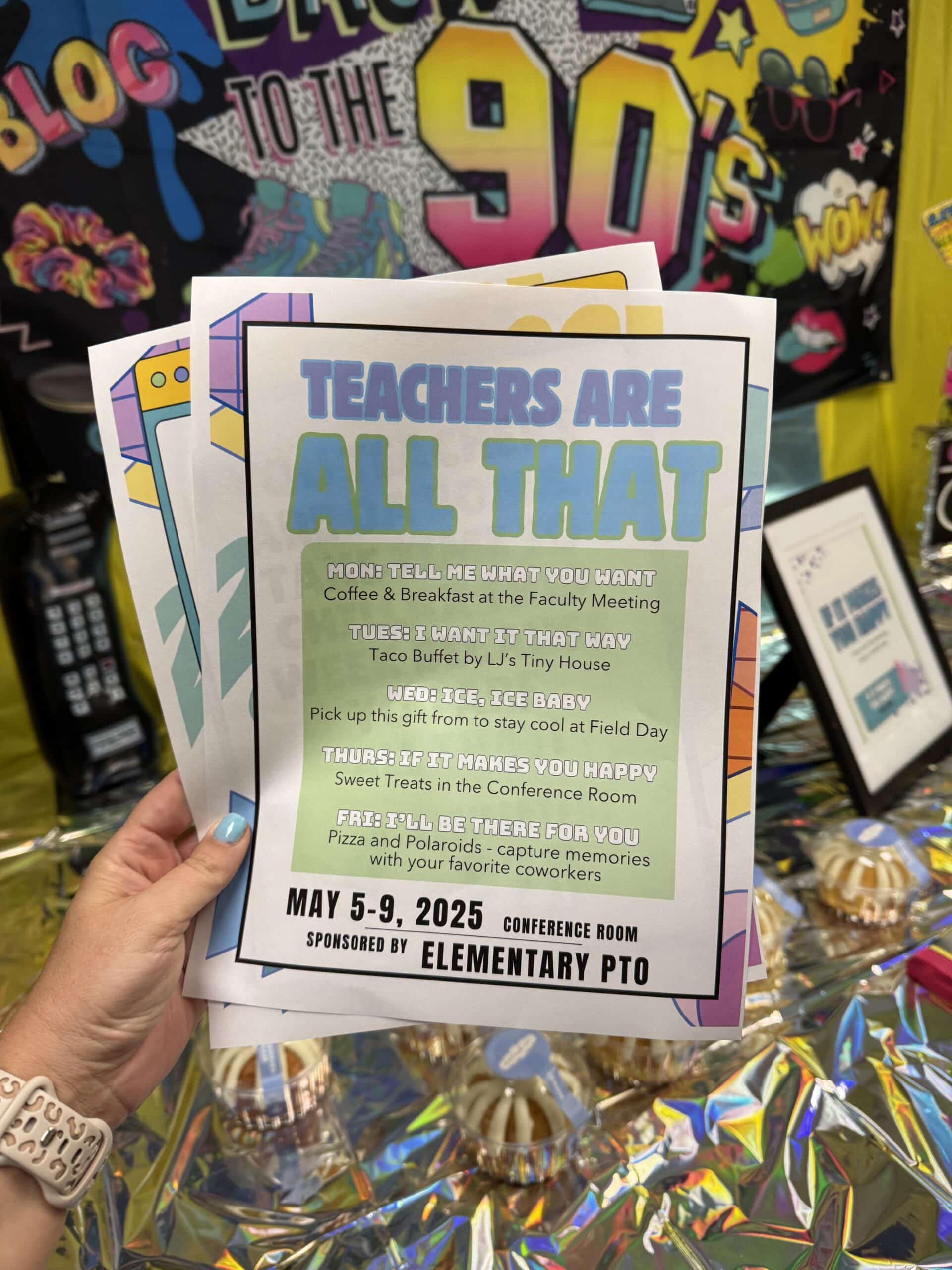 90's Music Themed Teacher Appreciation Week - Kristen Sullins Teaching