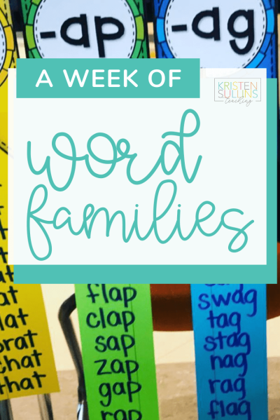 A Week of Word Families - Kristen Sullins Teaching